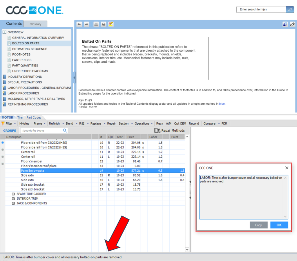 Estimate Tip - CCC - Bolted on Parts | The DEG