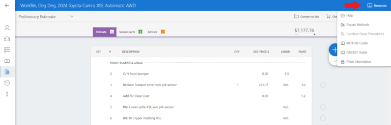 Estimate Tip - CCCone Web - Resource Tab | The DEG Estimate Tip - CCCone Web - Resource Tab | The DEG
